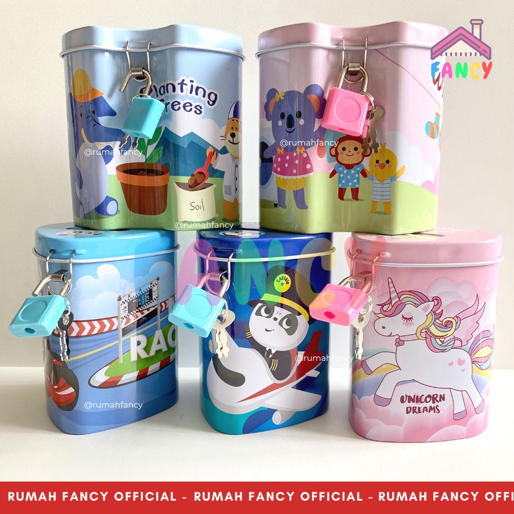 Jual [FREE BUBBLE + DUS] Coin Box Celengan Kaleng Bentuk Cute Xiao Ling ...