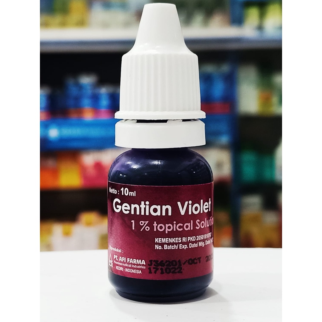 Jual Gentian Violet 𝟏𝟎𝐌𝐋 - Meredakan Sariawan dan Bau Mulut | Shopee ...