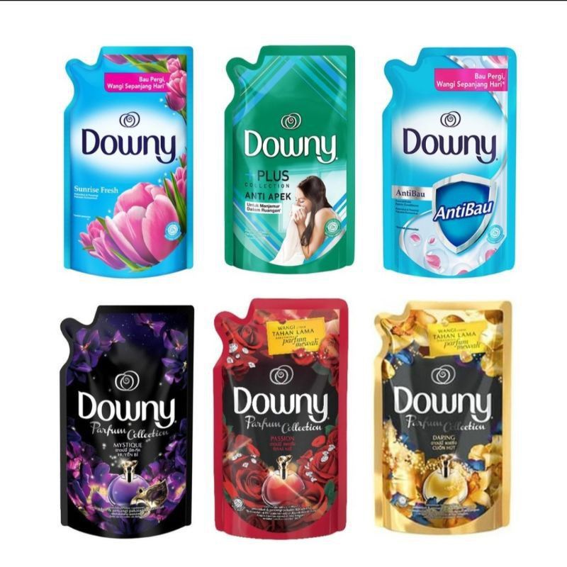 Jual Downy pelembut dan pewangi all varian -refill 700 ml | Shopee ...