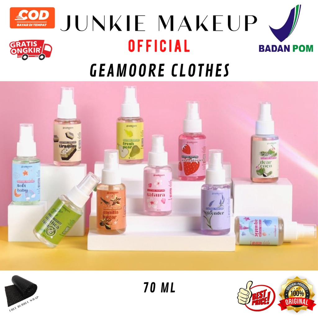 Jual Geamoore Clothes Parfum 70ML Part II BPOM Pengharum Badan & Baju ...