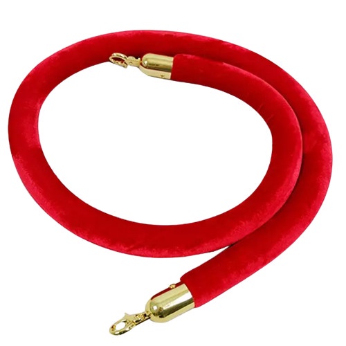 Jual Barikade Tali Pembatas Tiang Antrian Gold Bludru / Twisted ...