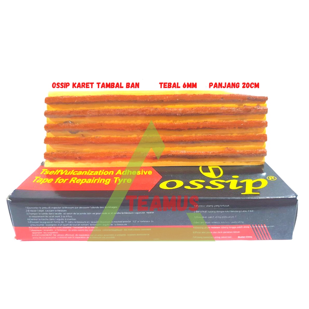 Jual Ossip Karet Tambal Ban - Karet Tubeless - Cacing Tubless (Per Box ...