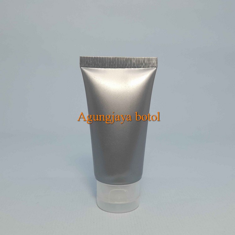Jual Tube Cream 30 Gr Silver Tutup Fliptop / Tube Plastik / Tube Kosmetik / Tube Cream / Tube 30 ...