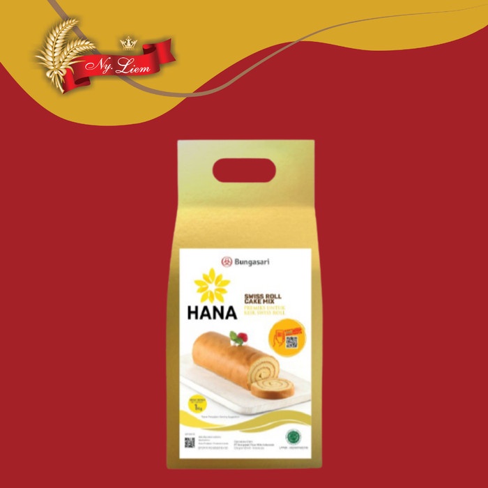 Jual HANA Swiss Roll Cake Mix / Premix Bolu Gulung 1 kg | Shopee Indonesia