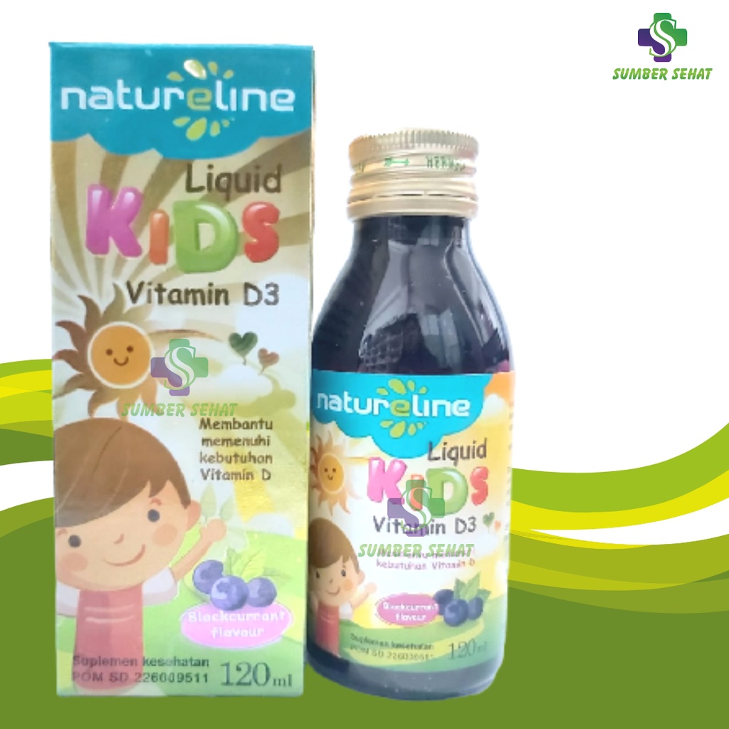 Jual NATURELINE LIQUID KIDS VITAMIN D3 BOTOL 120 ML | Shopee Indonesia