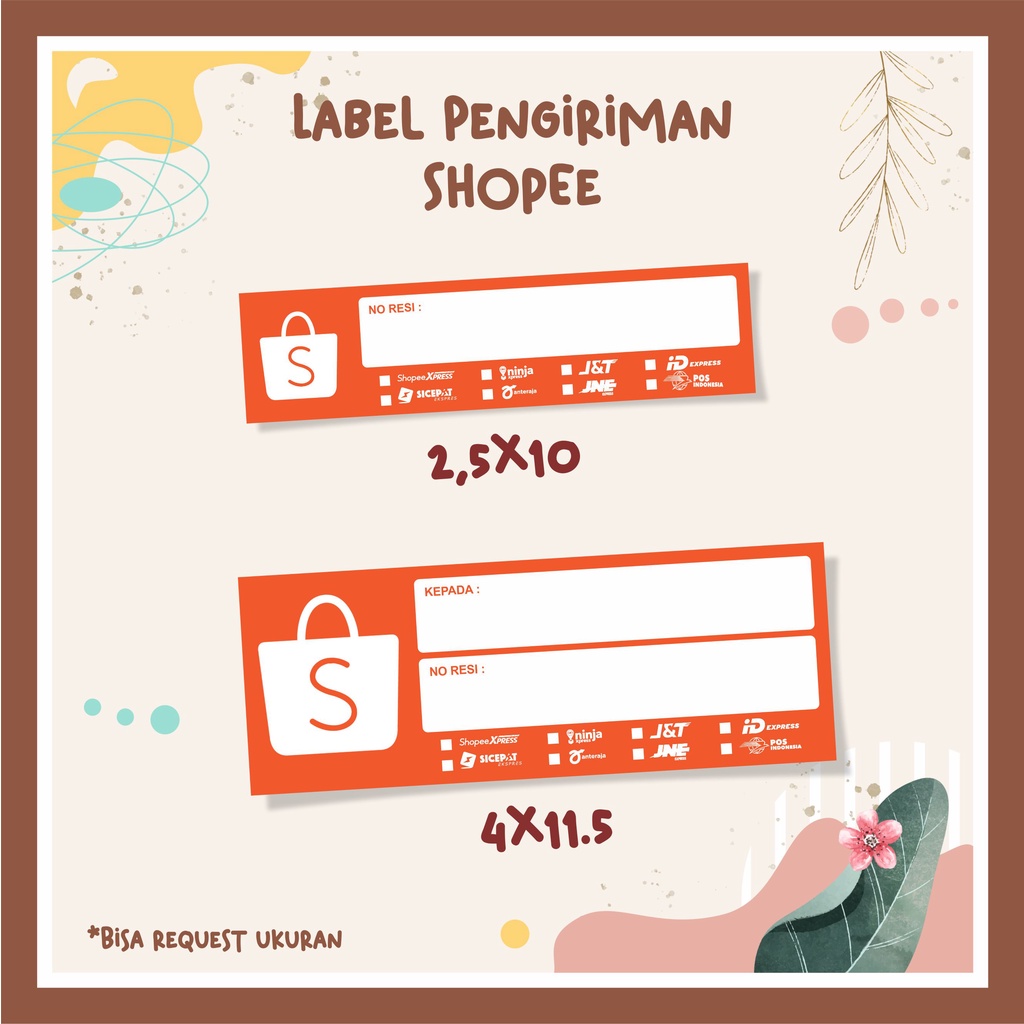Jual Paket Stiker Label Alamat Sticker Pengiriman Shopee | Shopee Indonesia