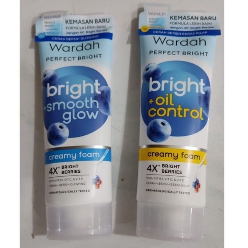 Jual WARDAH PERFECT BRIGHT+oil control CREAMY FOAM 100ml | Shopee Indonesia