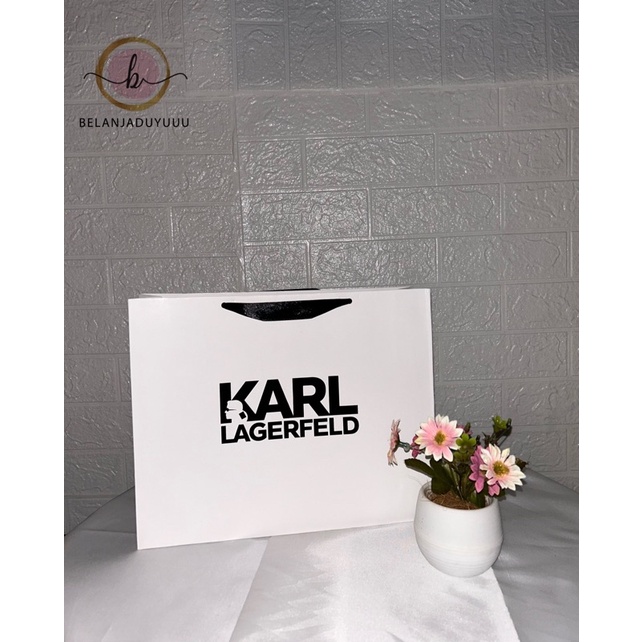 Jual Paper Bag Karl Lagerfeld Pembungkus Kado Branded | Shopee Indonesia