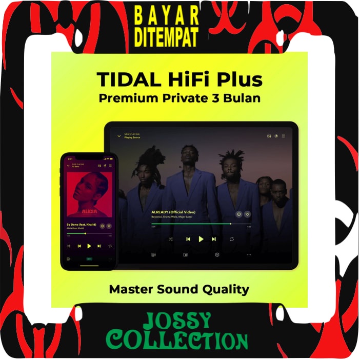 Jual Jossy - Promo Murah - Ready Akun Tidal Hifi Plus Master Premium 3 ...