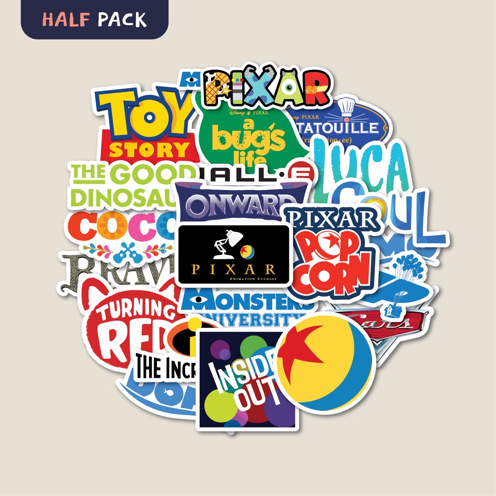 Jual STICKER PACK PIXAR MOVIE | STICKER TUMBLER | STIKER LAPTOP KOPER ...