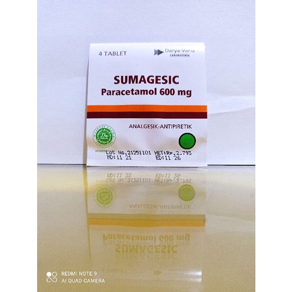 Jual Sumagesic Paracetamol 600 mg isi 4 tablet | Shopee Indonesia