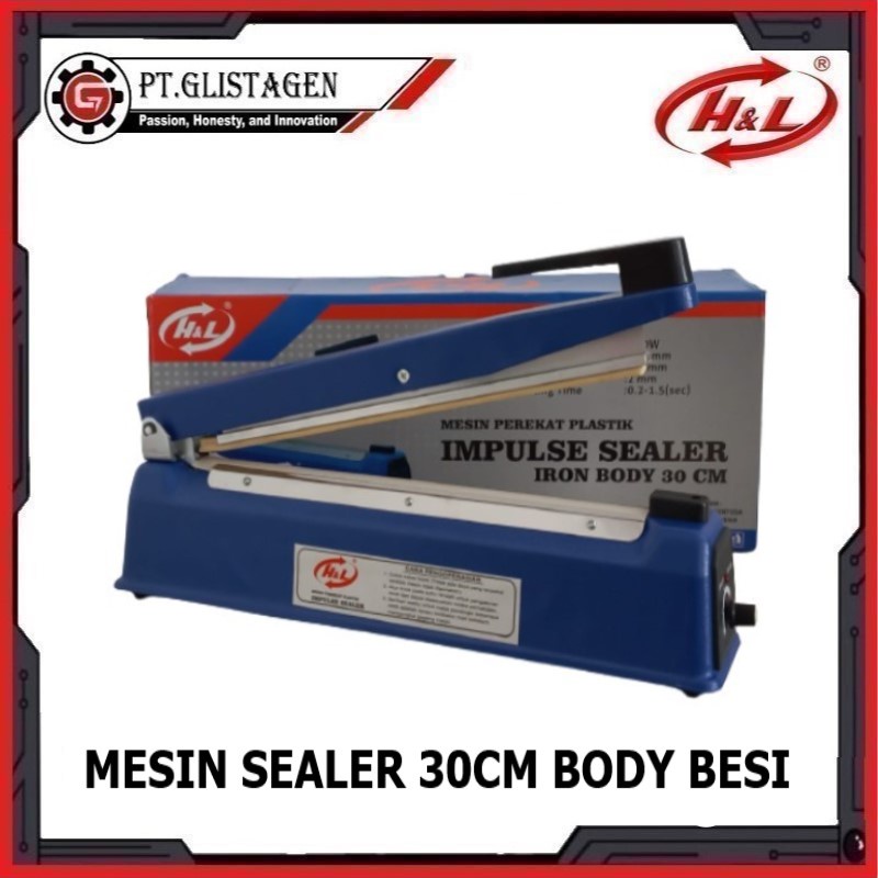 Jual Mesin Impulse Sealer Alat Press Perekat Plastik Body Besi 30cm HL ...