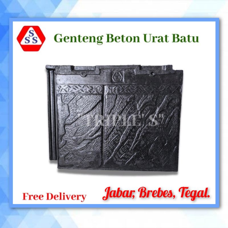 Jual Genteng Beton Flat Motif Batu dan Multiline | Free Ongkir dan ...