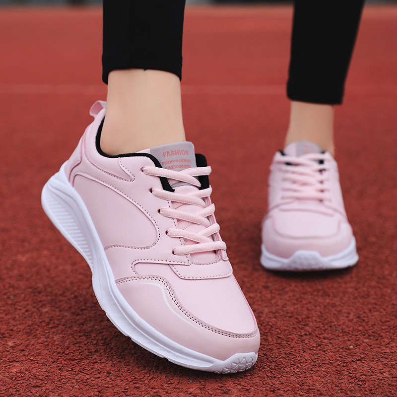 Jual Sepatu Olahraga Putih Wanita Trendy Sport Shoes Perempuan Pink ...