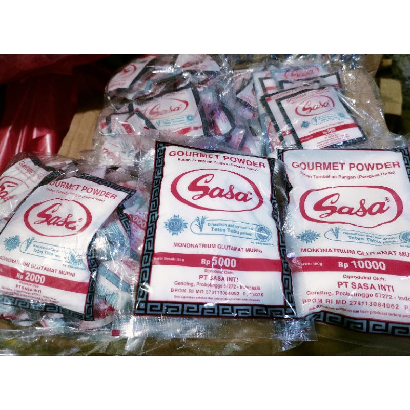 Jual SASA PENYEDAP RASA MSG 1pack | Shopee Indonesia