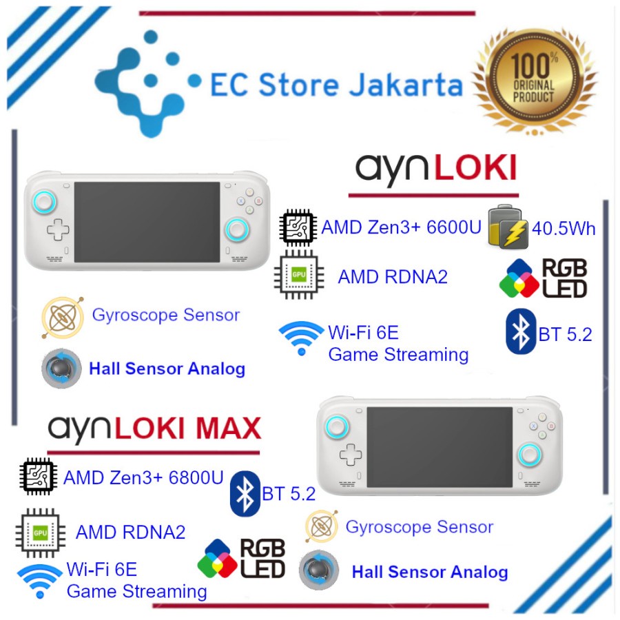 Jual AYN Loki / Loki Max Handheld Game Console Portable Gaming Windows PC Video Game Console ...