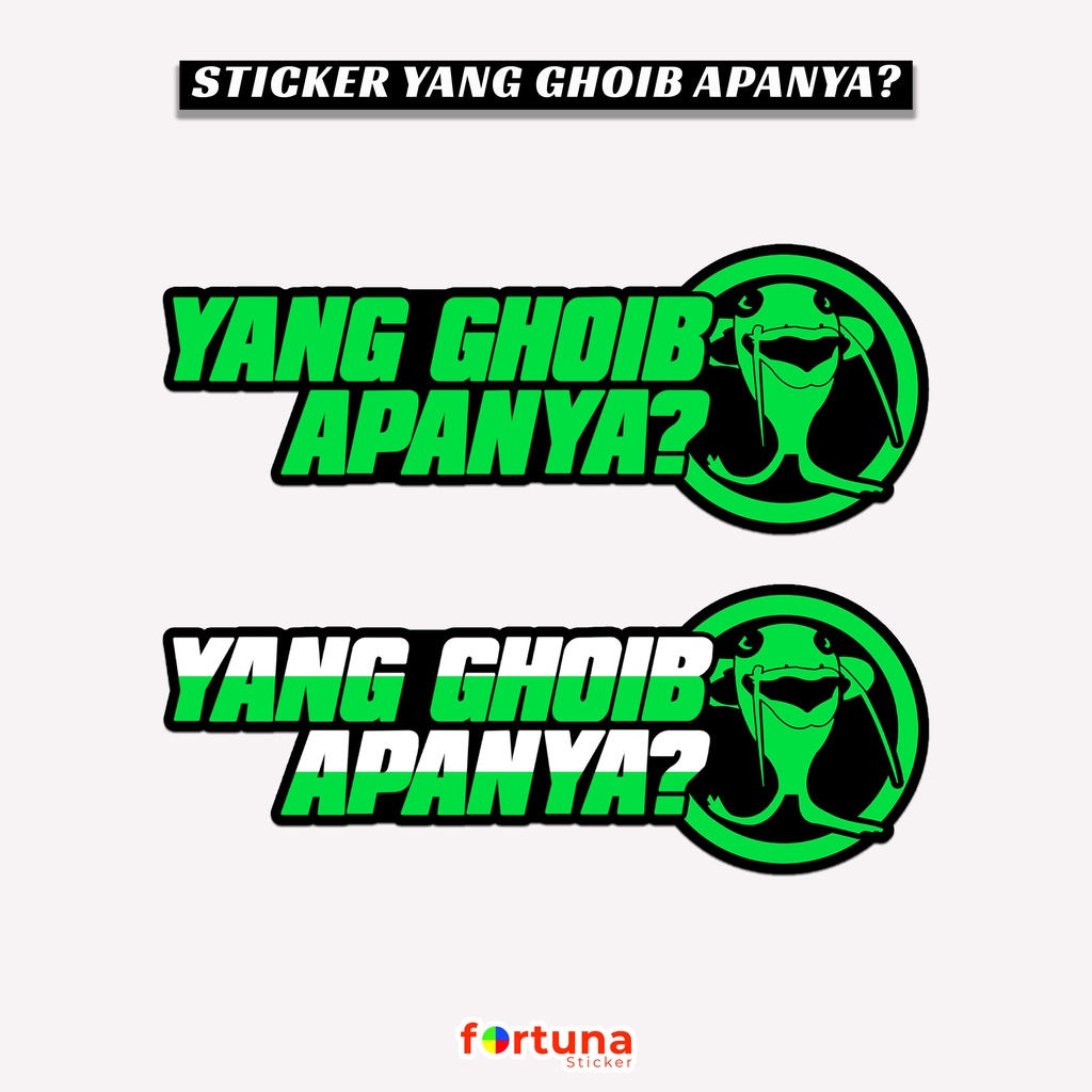 Jual Sticker Apanya Yang Ghoib Stiker Yang Ghoib Apanya Vinyl Cutting ...