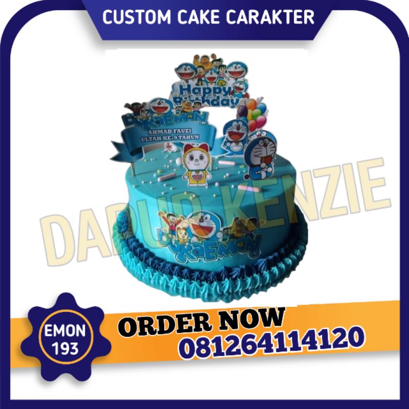 Jual CAKE KUE ULANG TAHUN KARAKTER DORAEMON | Shopee Indonesia