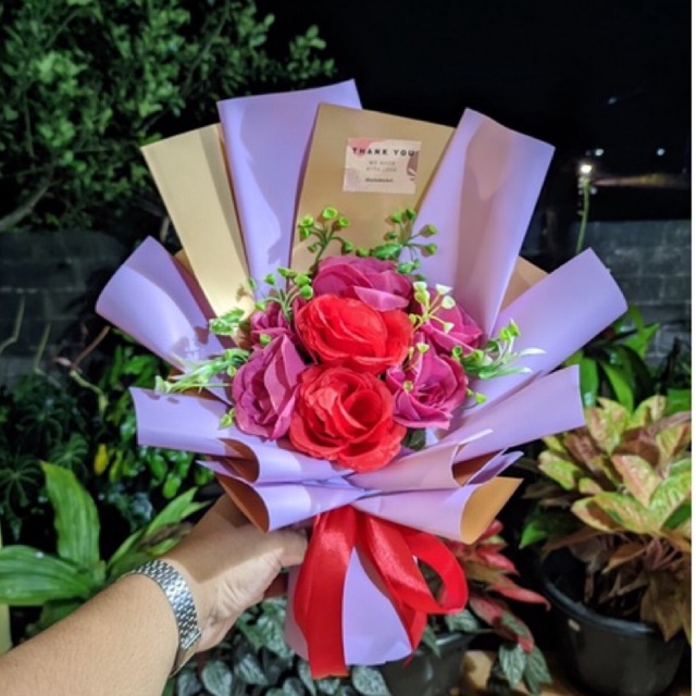 Jual BUCKET BUNGA ARTIFICIAL/BUCKET TUNANGAN/BUKET NIKAHAN/BUCKET ...