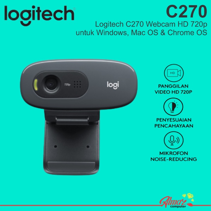 Jual Logitech C270 Webcam HD 720p | Shopee Indonesia