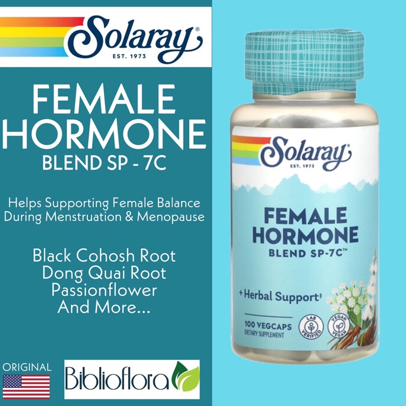 Jual Solaray Female Hormone Blend 100 VegCaps SP-7C Black Cohosh Dong ...
