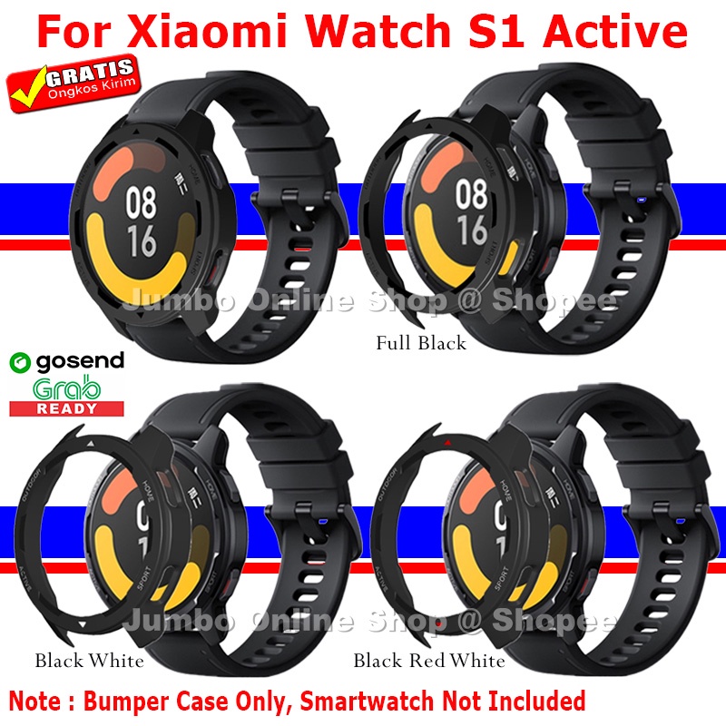 Jual Bumper Case for Xiaomi Watch S1 Active Cover Screen Protector ...