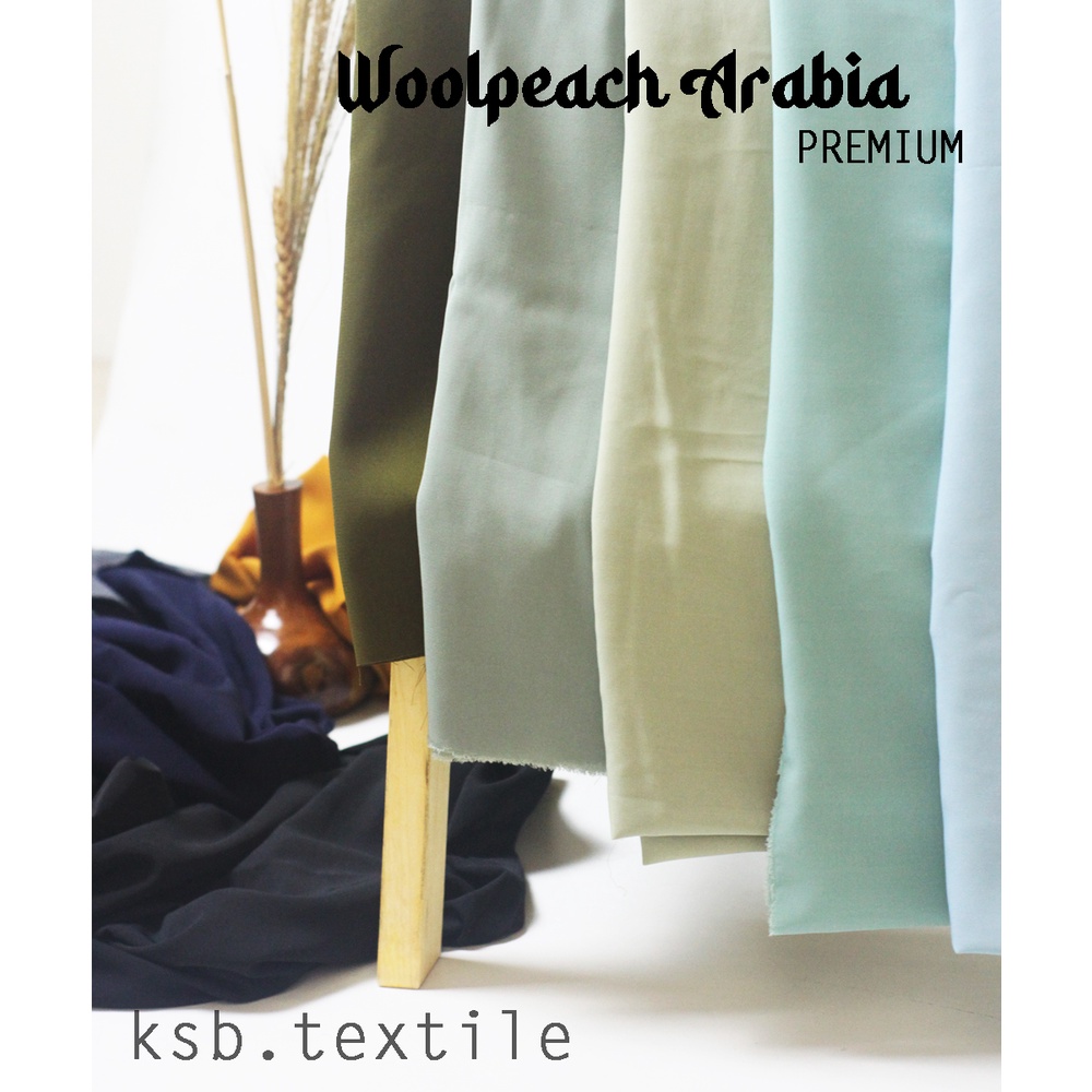 Jual Kain Woolpeach Arabia Premium / Wolfis / Wolvis / Woolpis Polos ...