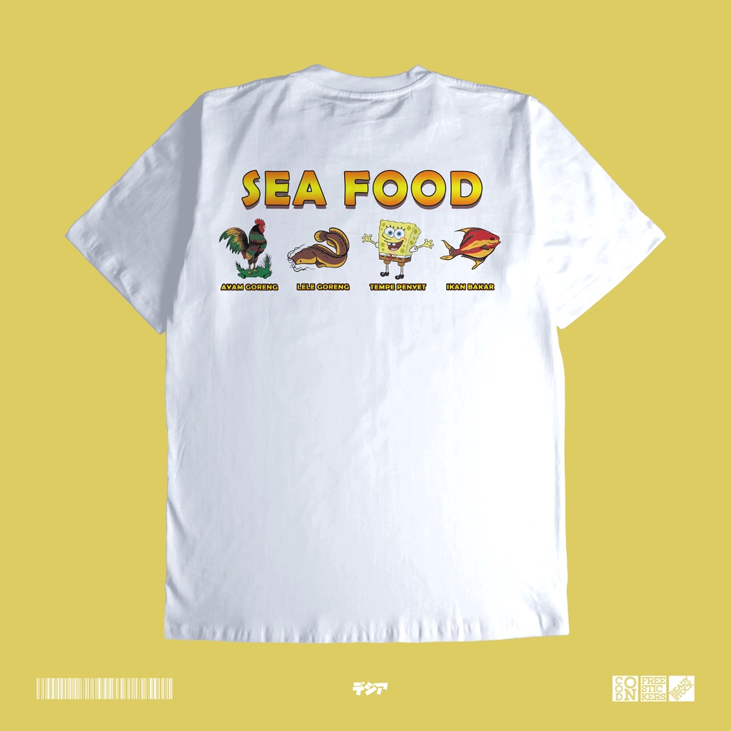 Jual SEA FOOOD Spongebob Tempe Penyet Spanduk Pecel Lele Meme Kaos ...