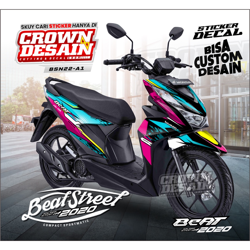 Jual Decal Stiker Beat Deluxe New 2021 - Striping Honda Beat Street ...