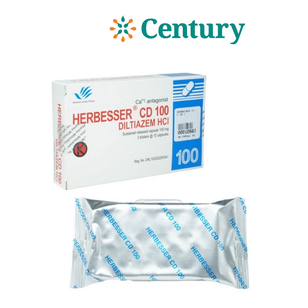 Jual HERBESSER CD 100MG 1 BLISTER 10 KAPSUL / DILTIAZEM HCL ...