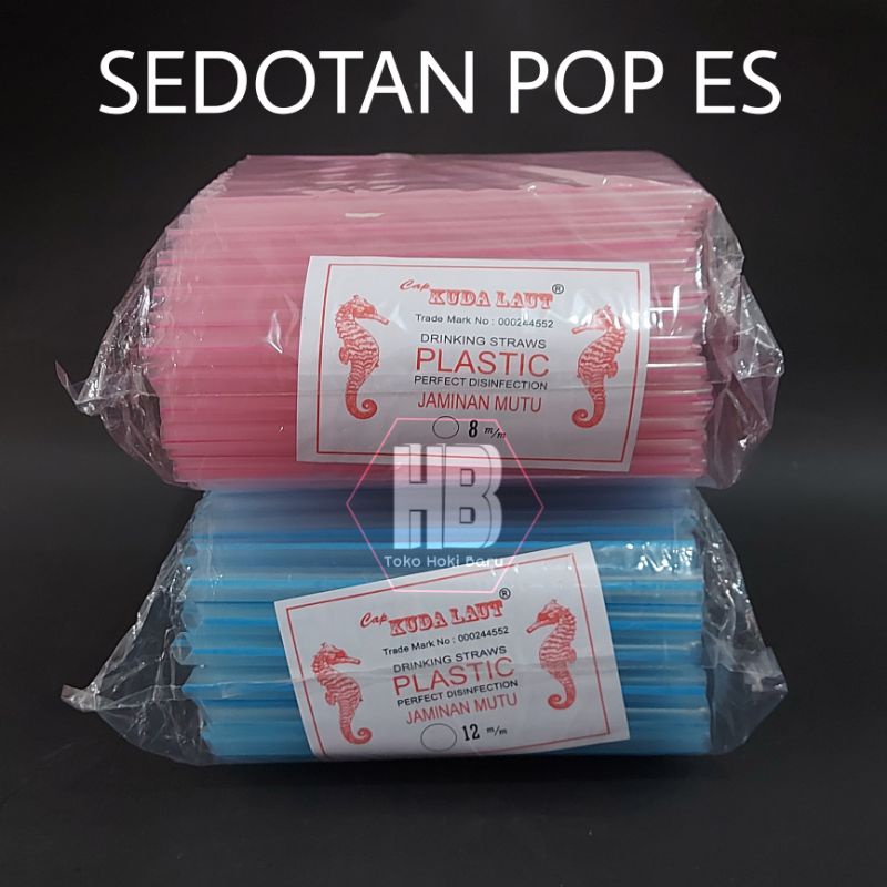 Jual Sedotan Pop Ice Boba / Pipet Jus Minuman Pop Es Lubang Besar 8mm ...