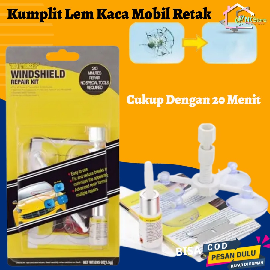 Jual Kumplit Lem Cairan Untuk Kaca Mobil Hp Aquarium Retak Windshield ...