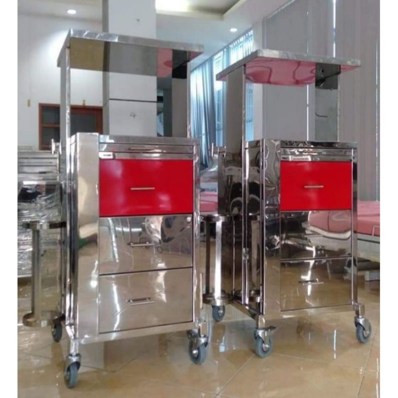 Jual troli emergensi stainless / emergency trolley | Shopee Indonesia