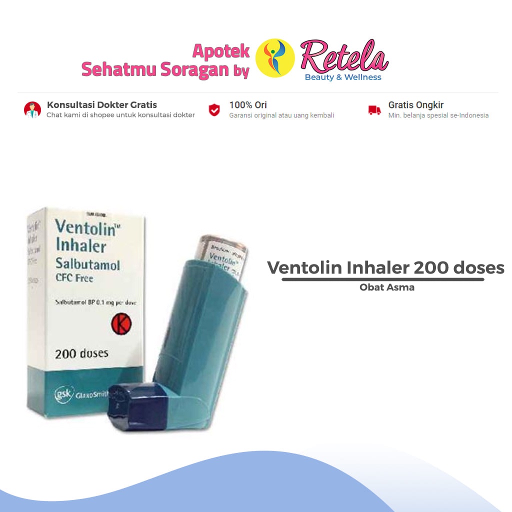 Jual VENTOLIN INHALER INHEALTH | Shopee Indonesia