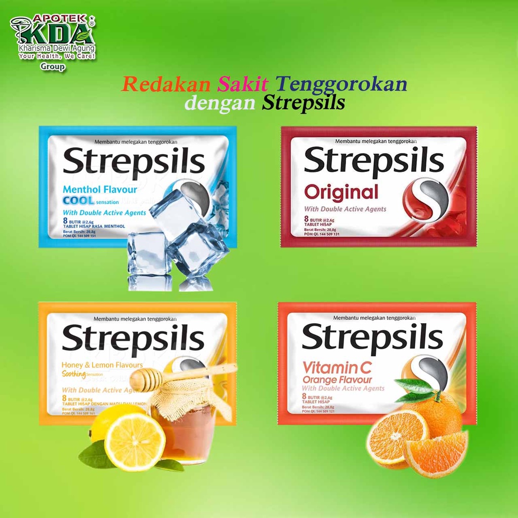 Jual PERMEN STREPSILS ISI 8 OBAT SAKIT TENGGOROKAN | Shopee Indonesia