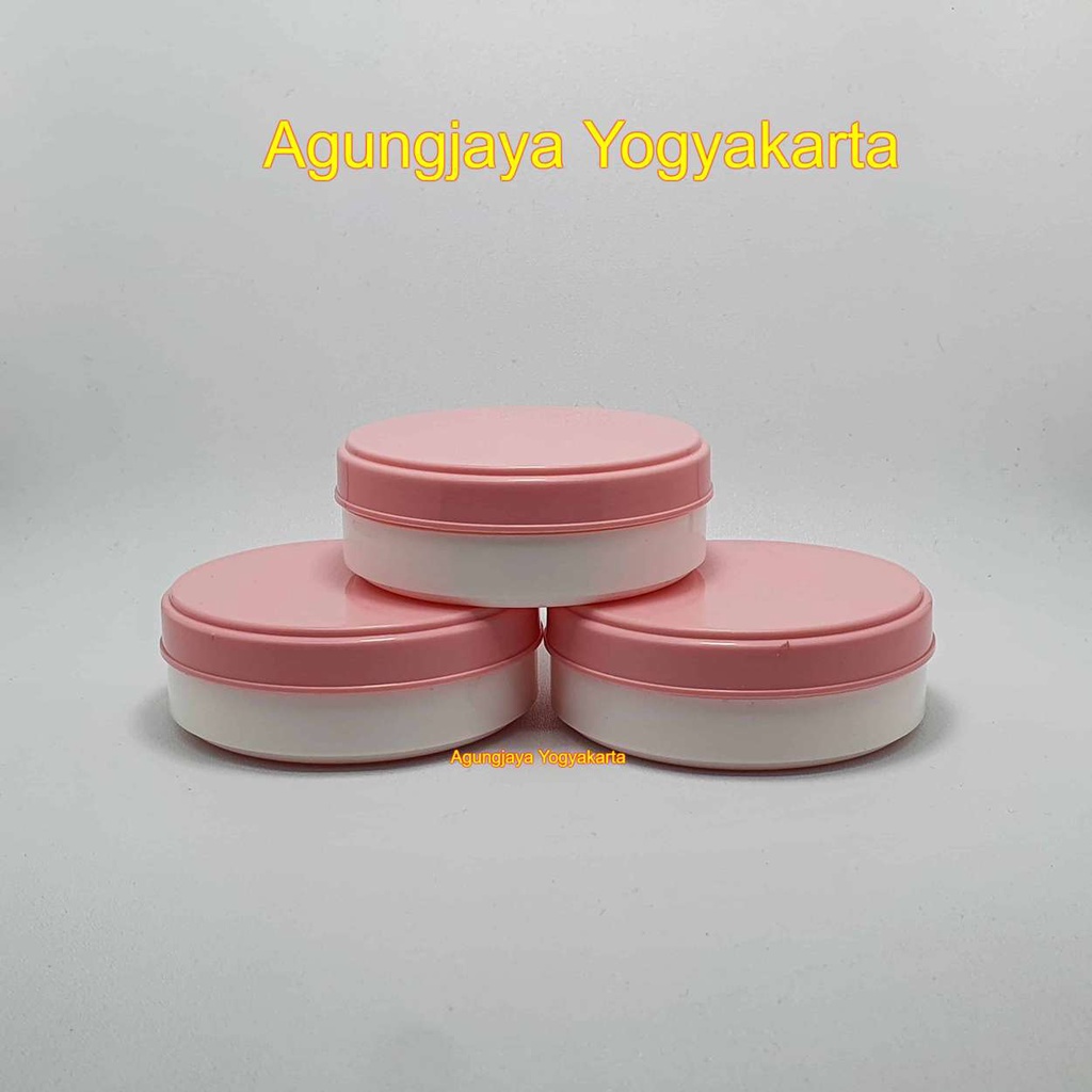 Jual Pot Kosmetik Lulur 100 g Pink Putih Nivea / Pot Plastik / Pot ...