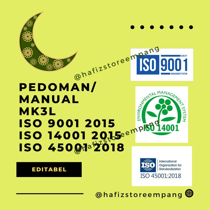 Jual Buku Dokumen Pedoman/Manual Mk3L Iso 9001 2015, 14001 2015 & 45001 2018 | Shopee Indonesia