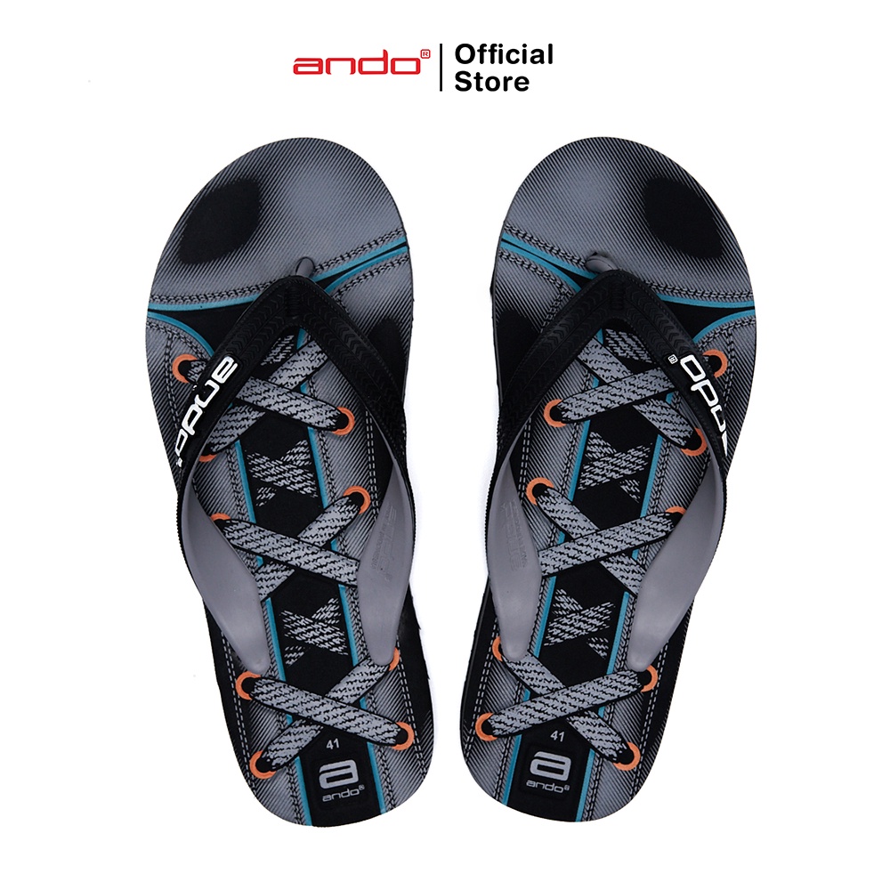 Jual Ando Official Sandal Jepit Detroit Pria Dewasa - Abu Abu | Shopee ...