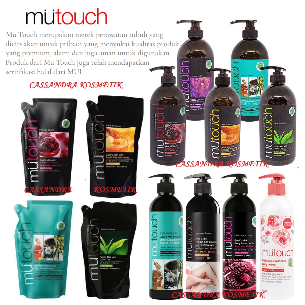 Jual MUTOUCH GOAT'S MILK SHOWER CREAM & BODY LOTION ALL VARIAN - BPOM ...