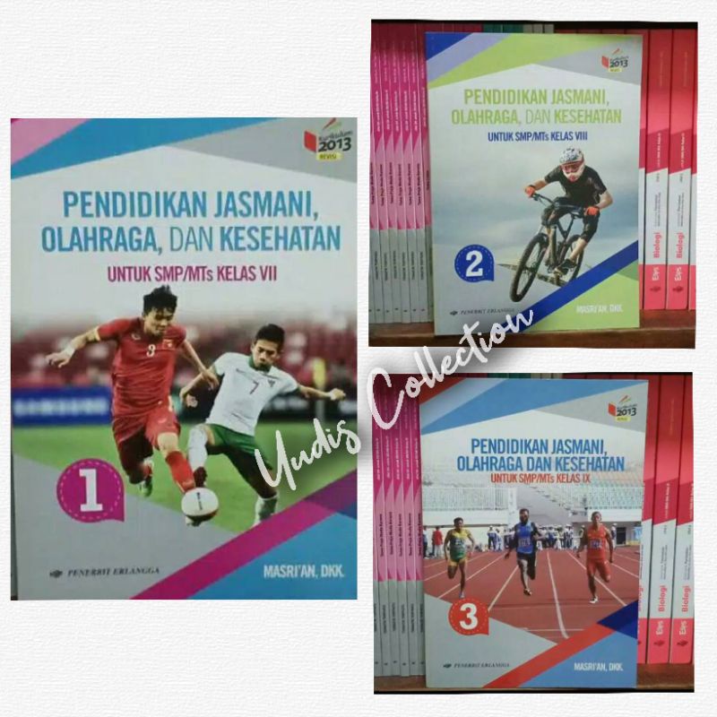 Jual PJOK SMP/MTs Kelas 7,8,9 [jl 1,2,3 SMP] Pendidikan jasmani olahraga dan kesehatan ERLANGGA ...