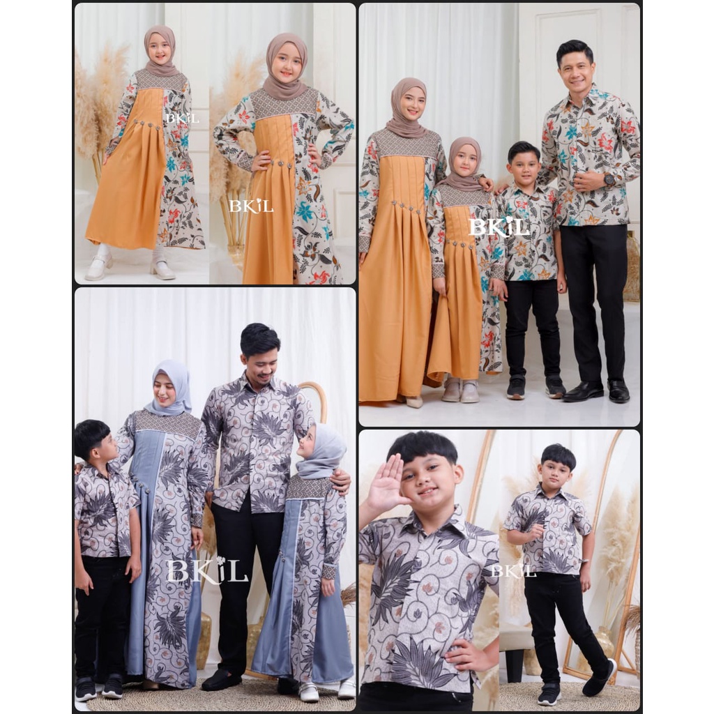 Jual SARIMBIT LEBARAN TERBARU BAJU BATIK COUPLE KELUARGA RAYA SERIES ...