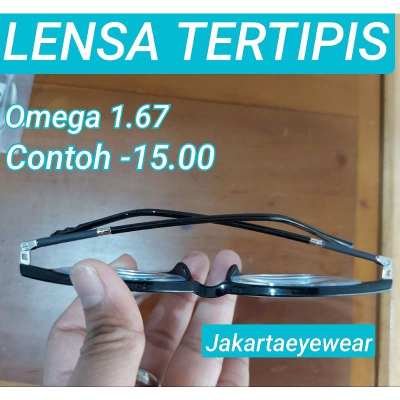 Jual Lensa Paling Tipis Se-dunia Omega 1.67 Min-12.00 sd -25.00 C-3.00 ...
