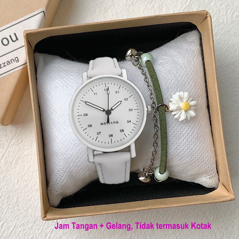Jual Jam Tangan Wanita Hijau Ins Korea Retro Simple Fashion Watches ...