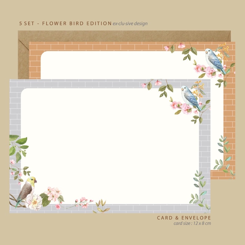 Jual KARTU UCAPAN KOSONG BLANK CARD GREETING CARD AMPLOP DAN KARTU ...