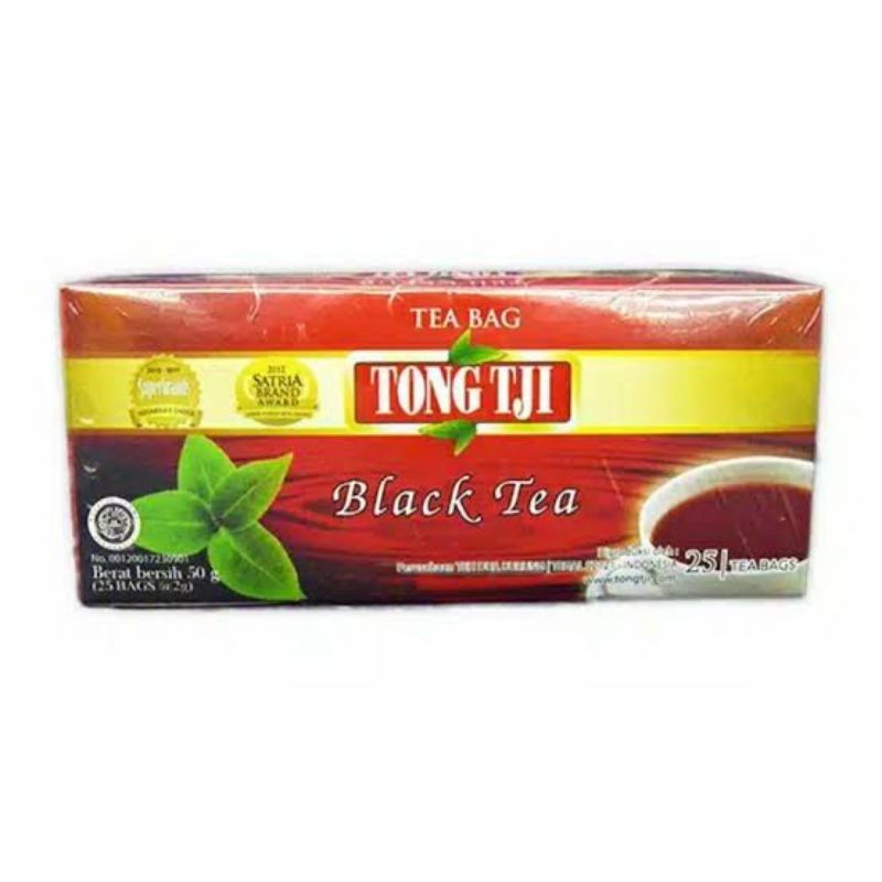 Jual TEH TONGTJI BLACK TEA TEH CELUP TEH HITAM TONGJI 1 BOX ISI 25 ...