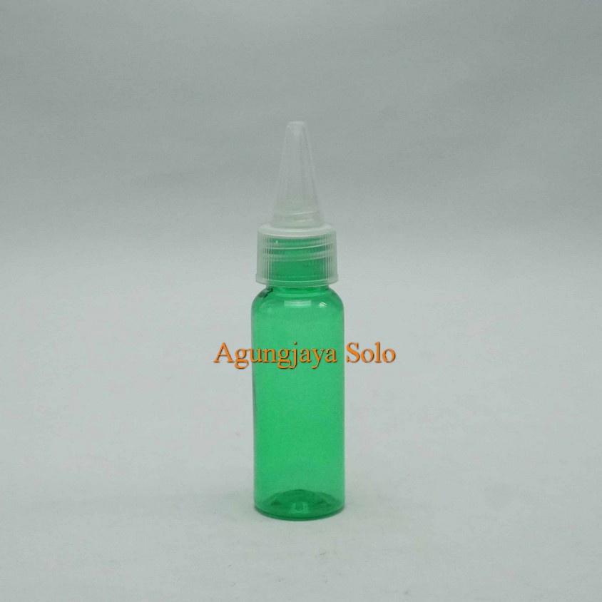 Jual Botol 20 ml Pet Br Hijau Tua Trans Tutup Kerucut Neck 18 / Botol Pet BR / Botol Kosmetik BR ...