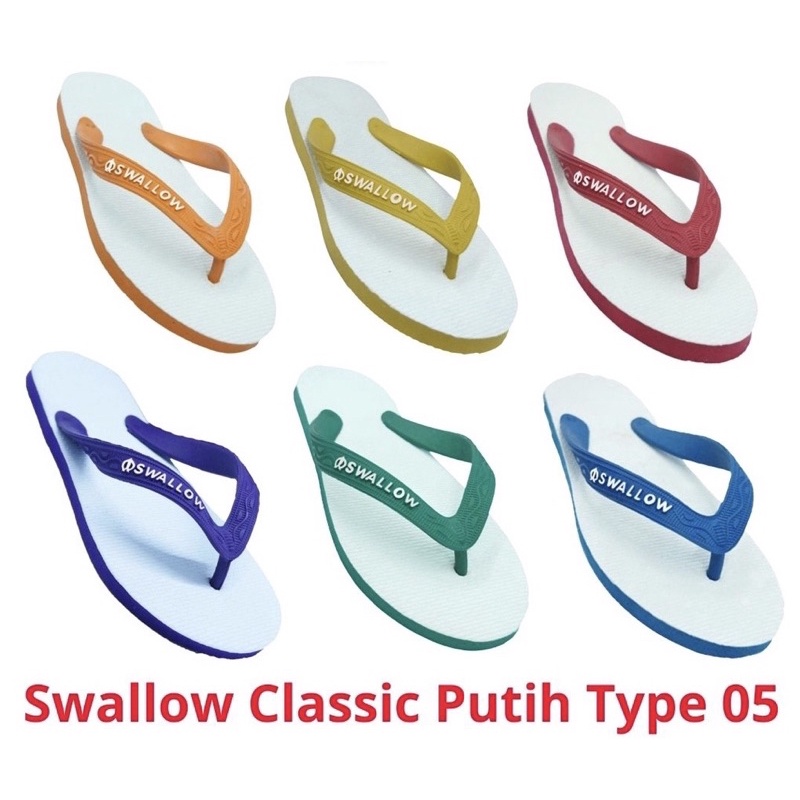 Jual SANDAL SWALLOW CLASSIC WHITE 05l | Shopee Indonesia