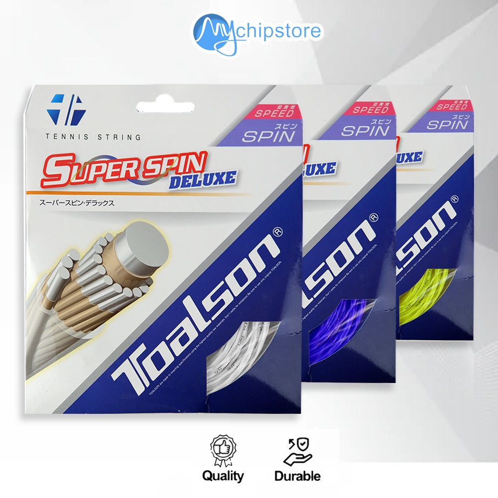 Jual Senar Raket Tenis Lapangan Berkualitas Original TOALSON SUPER SPIN ...