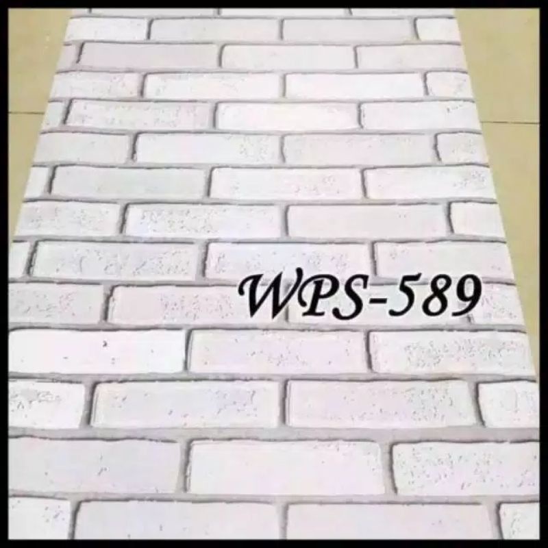 Jual Wallpaper Stiker Dinding Batu Bata Putih 3D Aesthetic Dekorasi ...