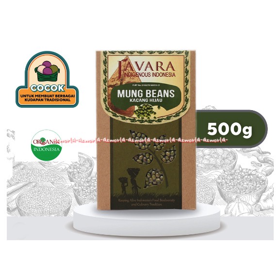 Jual Javara Kacang Hijau Organik 500gr Organic Mug Beans Jafara Bubur ...